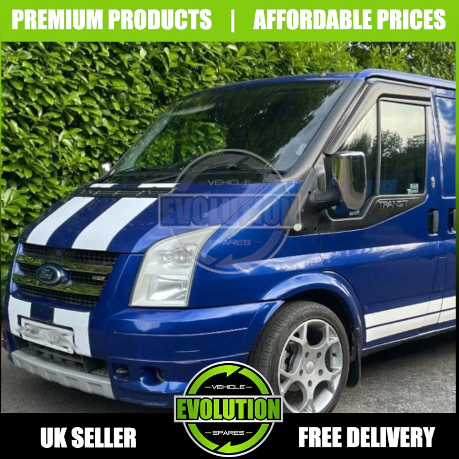 WIND RAIN SUN SMOKE GUARD DEFLECTORS TO FIT FORD TRANSIT FRONT MK6 MK7 ...