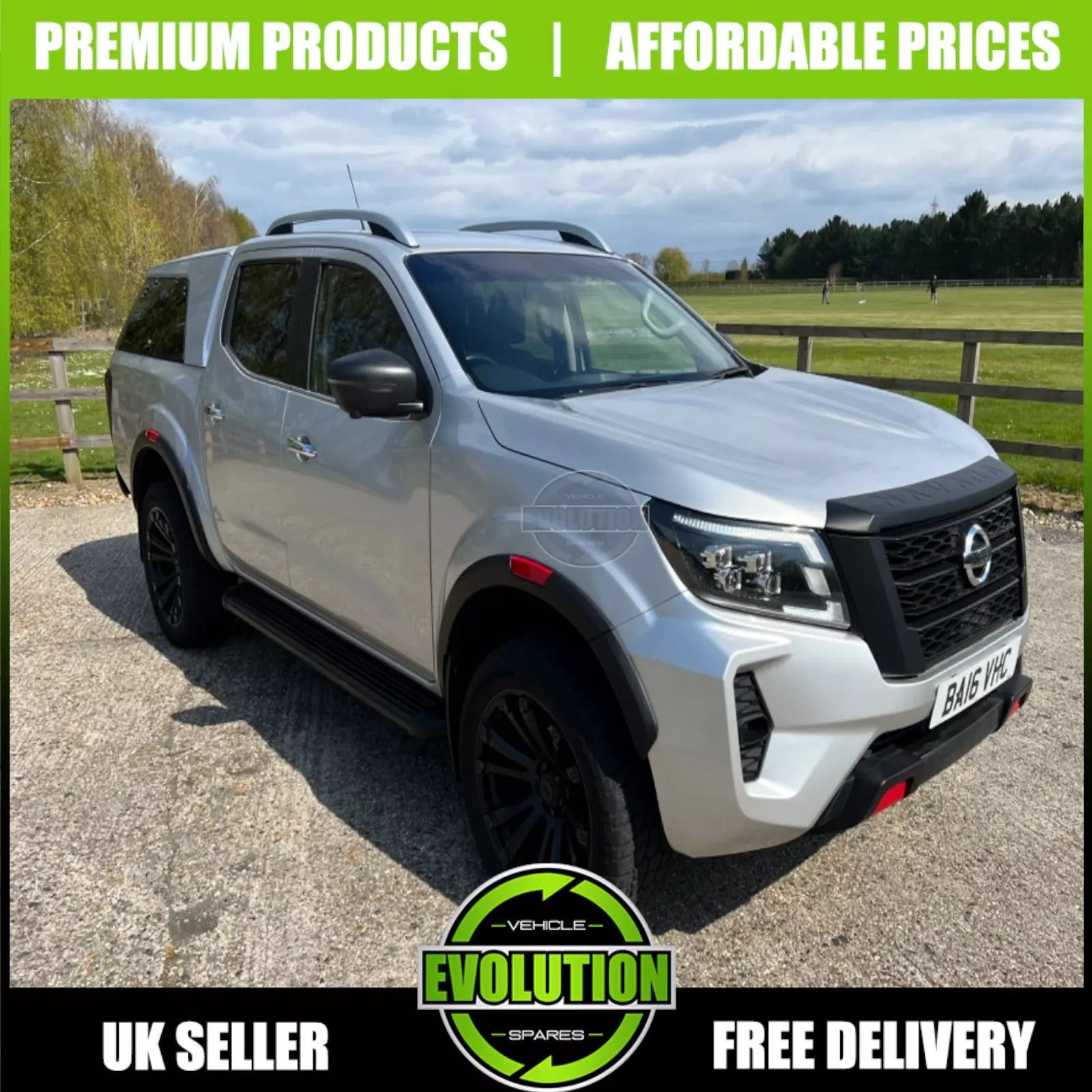 EVS Front Bumper bodykit Grille arches face lift fits Nissan NAVARA NP ...